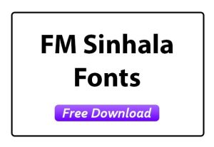 Sinhala Font Packs - Free Sinhala Fonts