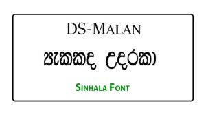 DS Malan Sinhala Font Free Download - Free Sinhala Fonts